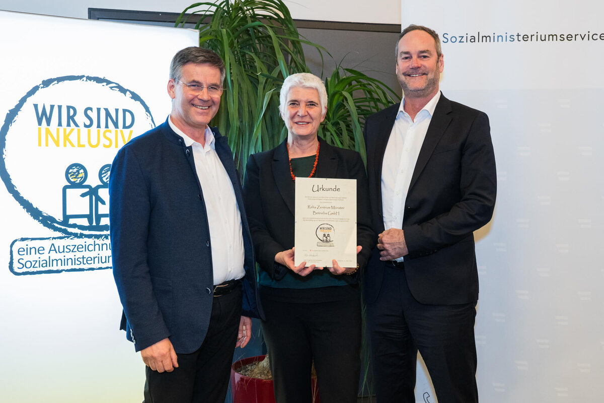 Ein Gütesiegel für die Haltung der Reha Münster - Inpublic